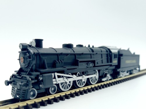 N Gauge 1:160 Scale Railroad Steam Locomotive Train Engine Tender Model ...