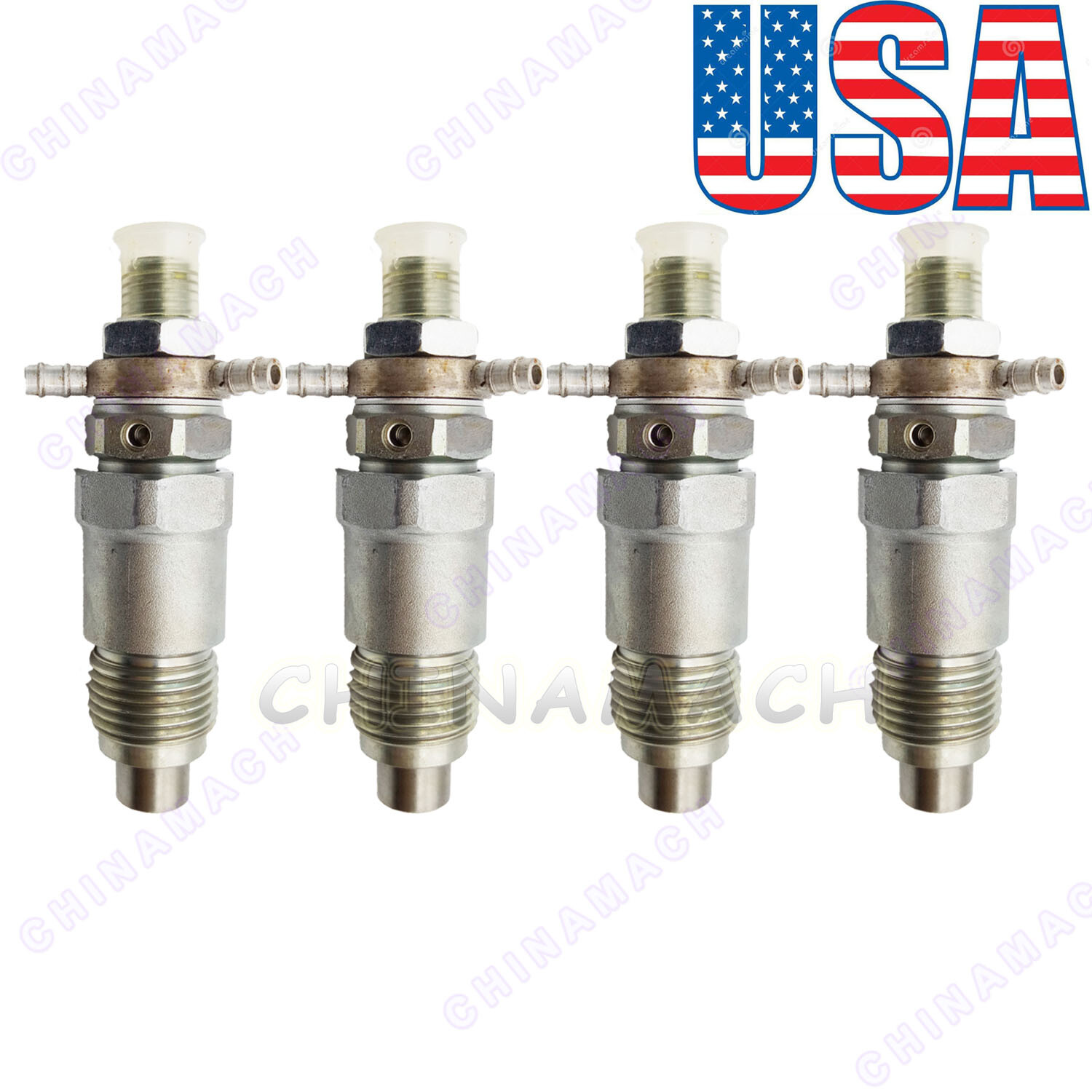 Set of 4 pcs New Fuel Injector for Kubota D1302 D1402 V1702 V1902 ...