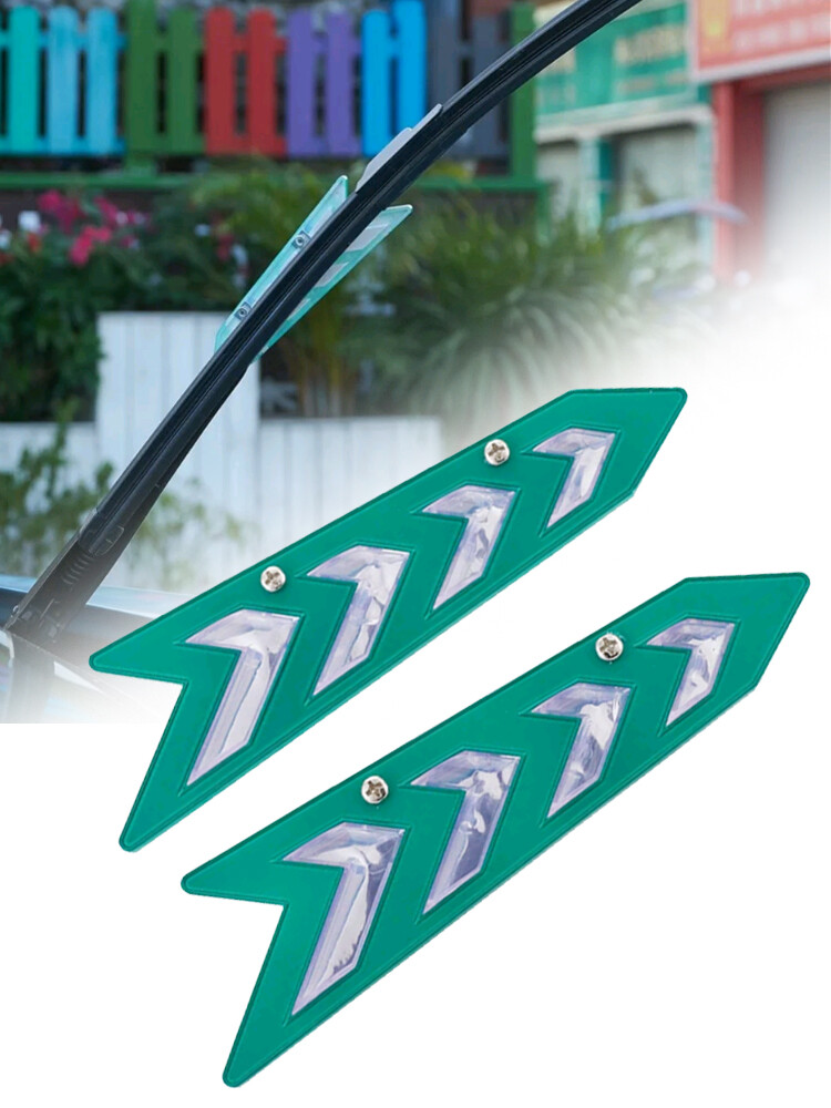 1 Pair Car Exterior Windshield Arm Wiper Wing Blade Spoiler Decor ...