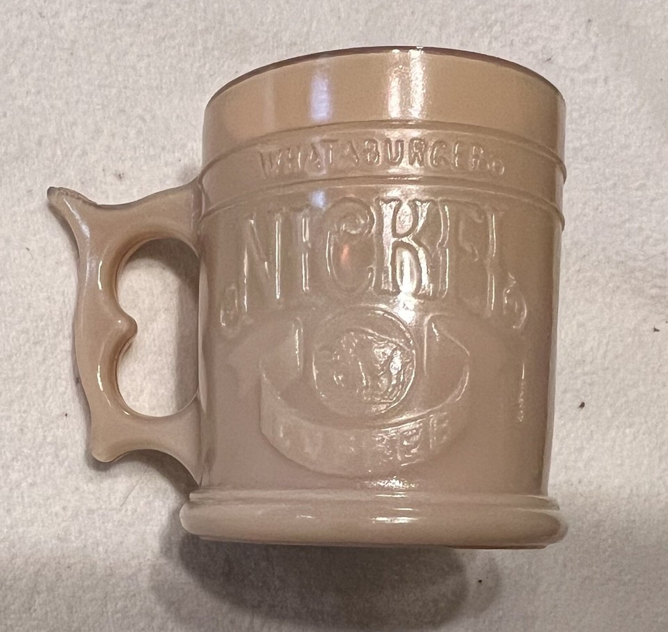 Vintage Whataburger Butterscotch Buffalo Nickel Coffee Glass Mug Cup | eBay