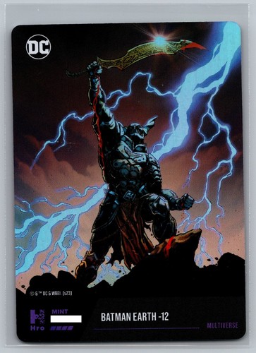 Batman Earth -12 FOIL 2023 DC Comics Chapter 3 Shazam Trading Card EPIC ...