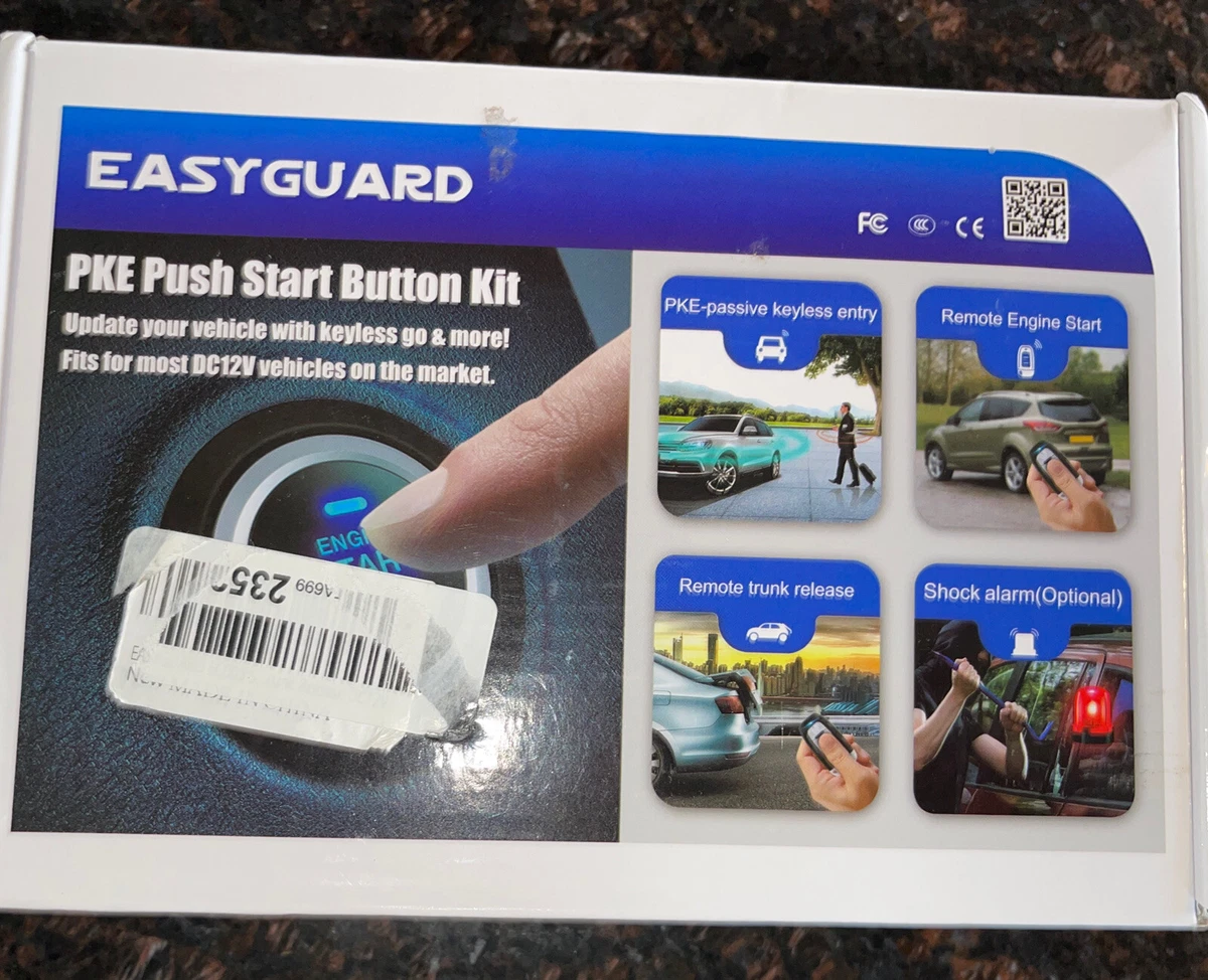 Source Easyguard Ec003 Dc12v Push Button Start Keyless Go