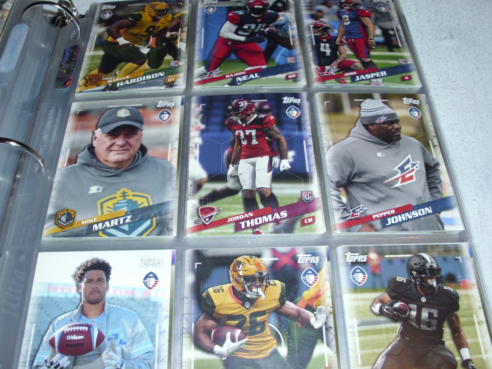 2001/2019/2020 XFL - AAF Topps/Topps Now Complete Set card lot (581 ...