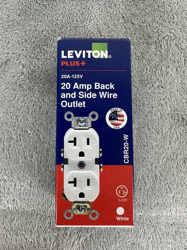Leviton back and side wire outlet White NIB Never Used | eBay