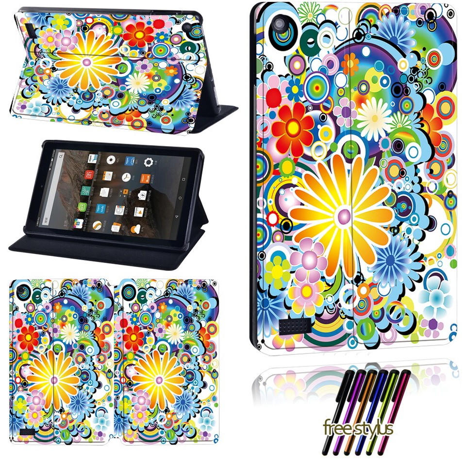 Leather Stand Cover Case For Amazon Kindle fire 7 5th/7th/9th ...