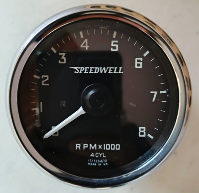 SPEEDWELL TACHOMETER REVCOUNTER FOR MINI COOPER 80MM DIAMETER CONTAGIRI ...