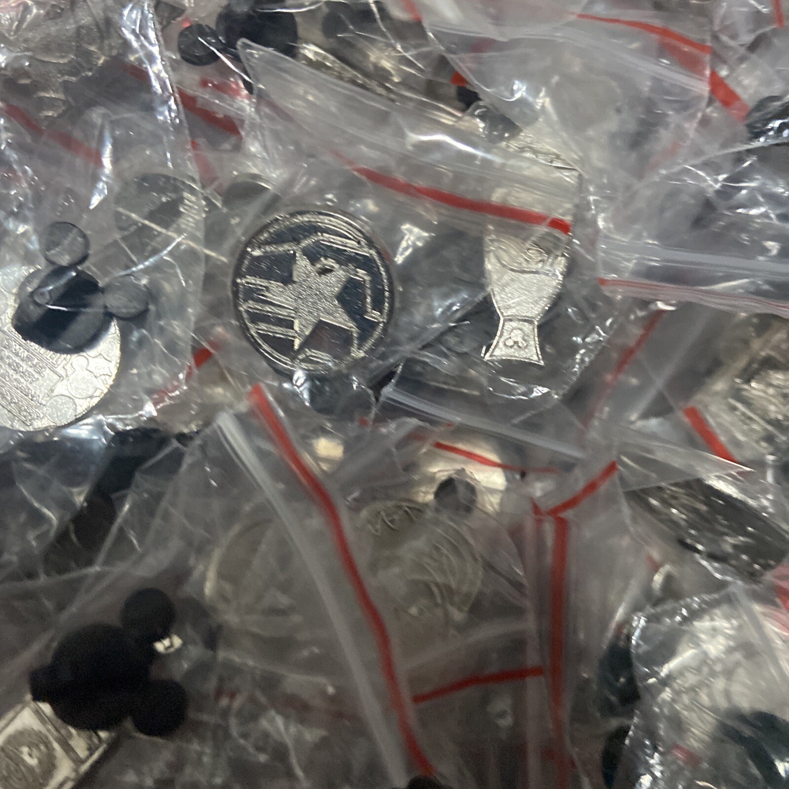 Lot of 100 Disney Trading Pins *SILVER CHASER PIN* Many Duplicates! | eBay