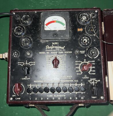 Vintage NRI Professional Radio Tube Tester Model 66 | eBay