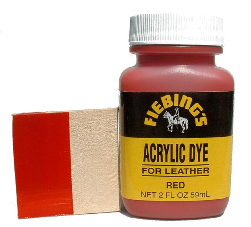 Fiebing's Acrylic Leather Dye, Red, 2 oz. / 59 mL | eBay