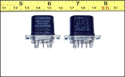3 PCS RELAY Sealed Coil=26.5VDC 615 Ohms Contacts 2A Allied Control Part # KHY6D | eBay