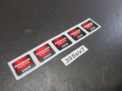 5 Pcs AMD RADEON GRAPHICS Sticker - 13.5mm x 16mm | eBay