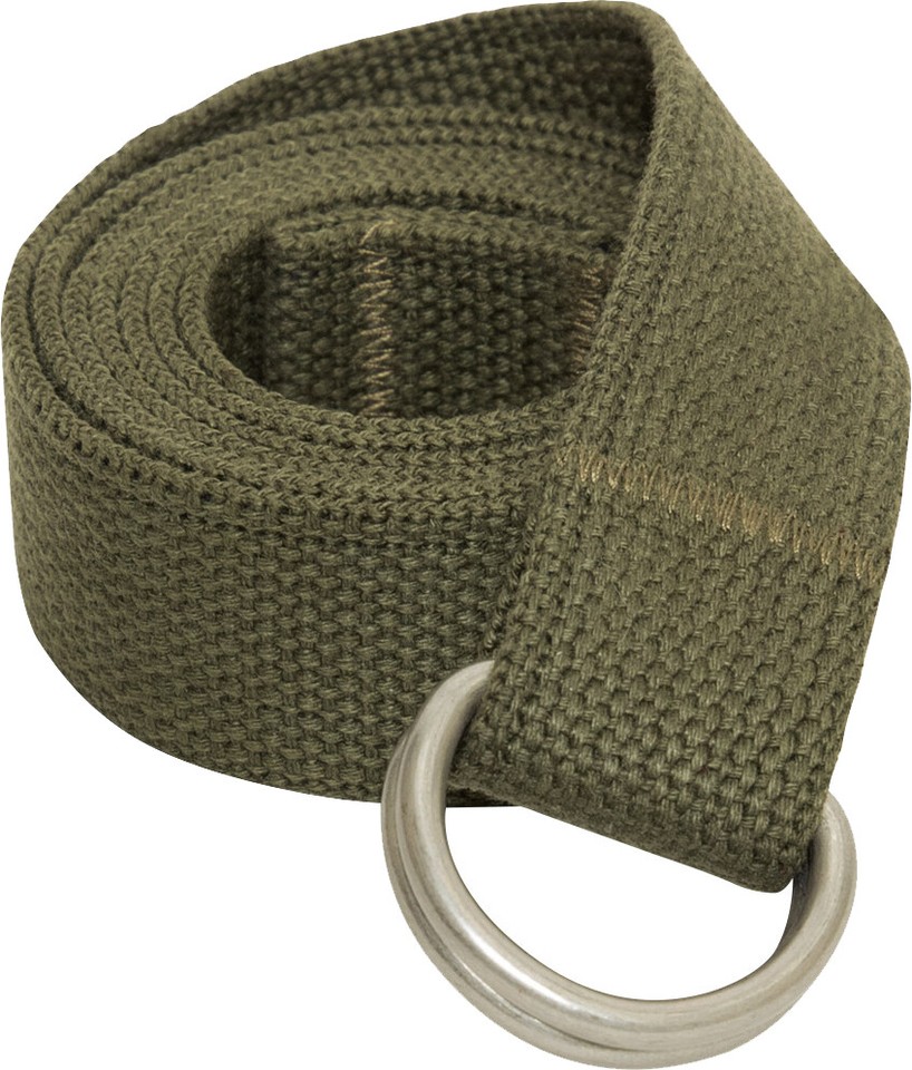 Cotton D-Ring Belts Army Military Tactical Uniform Urban School Camping ...
