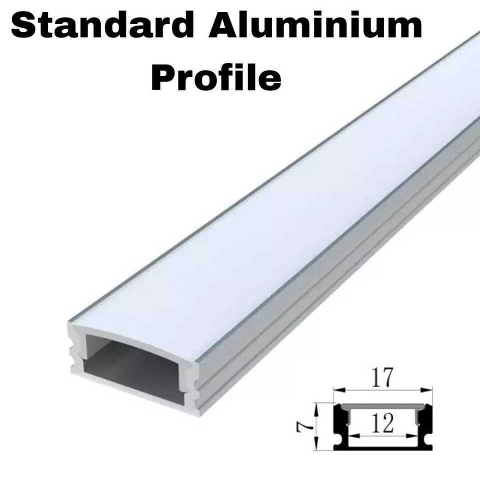 1M LED Profile Aluminium Channel Extrusion Housing Track V/U-Shape LED ...