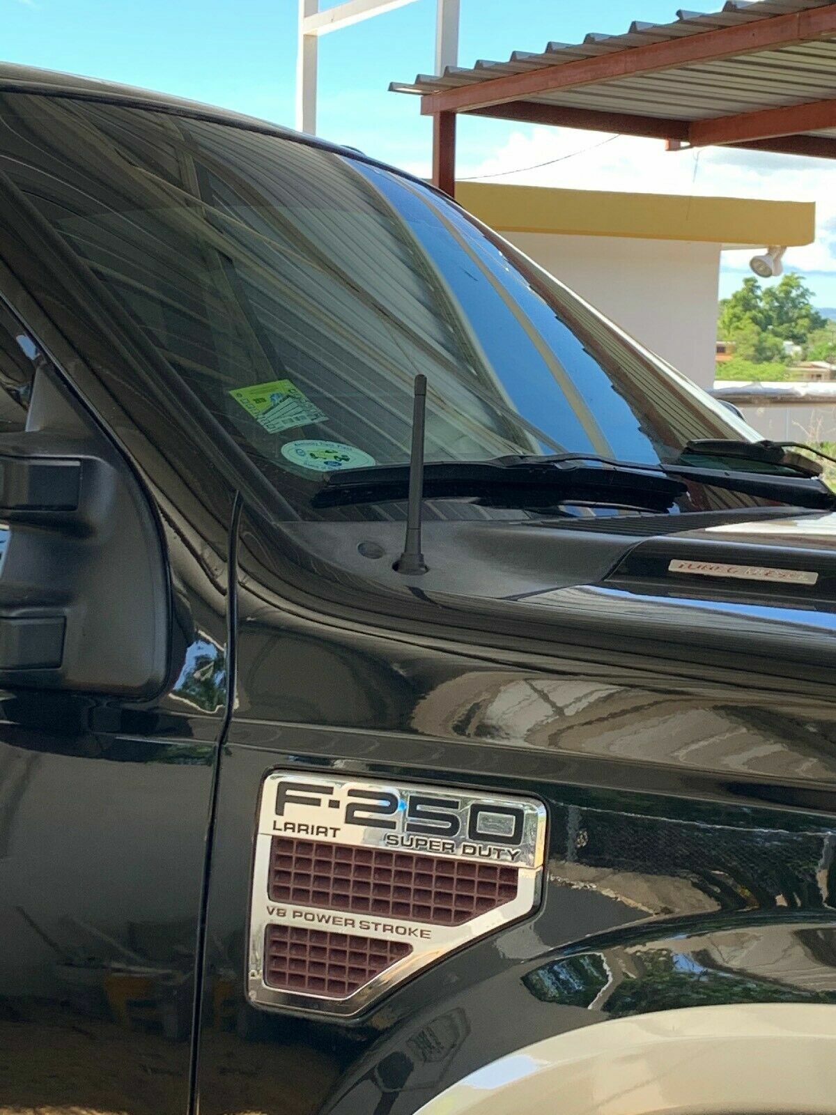 7" Short Black Antenna Mast Radio AM/FM for FORD F-250-F750 1997-2016 ...