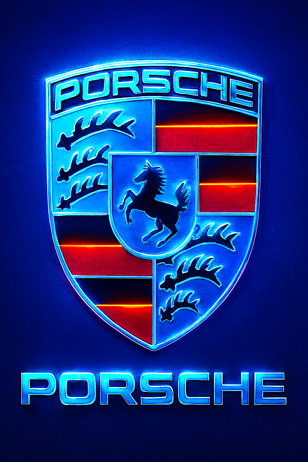 Porsche performance parts Logo Poster 12x8in Metal Sign 911 Boxter ...