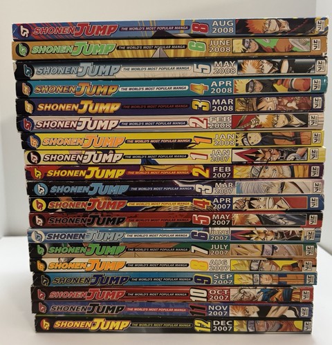 Shonen Jump Magazine, 2007-2008, Lot Of 19 Manga Magazines | eBay