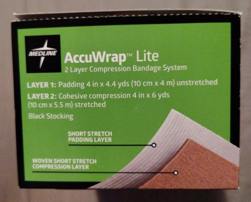 Medline AccuWrap Lite 2-Layer Compression Bandage System MSC7802 EXP ...