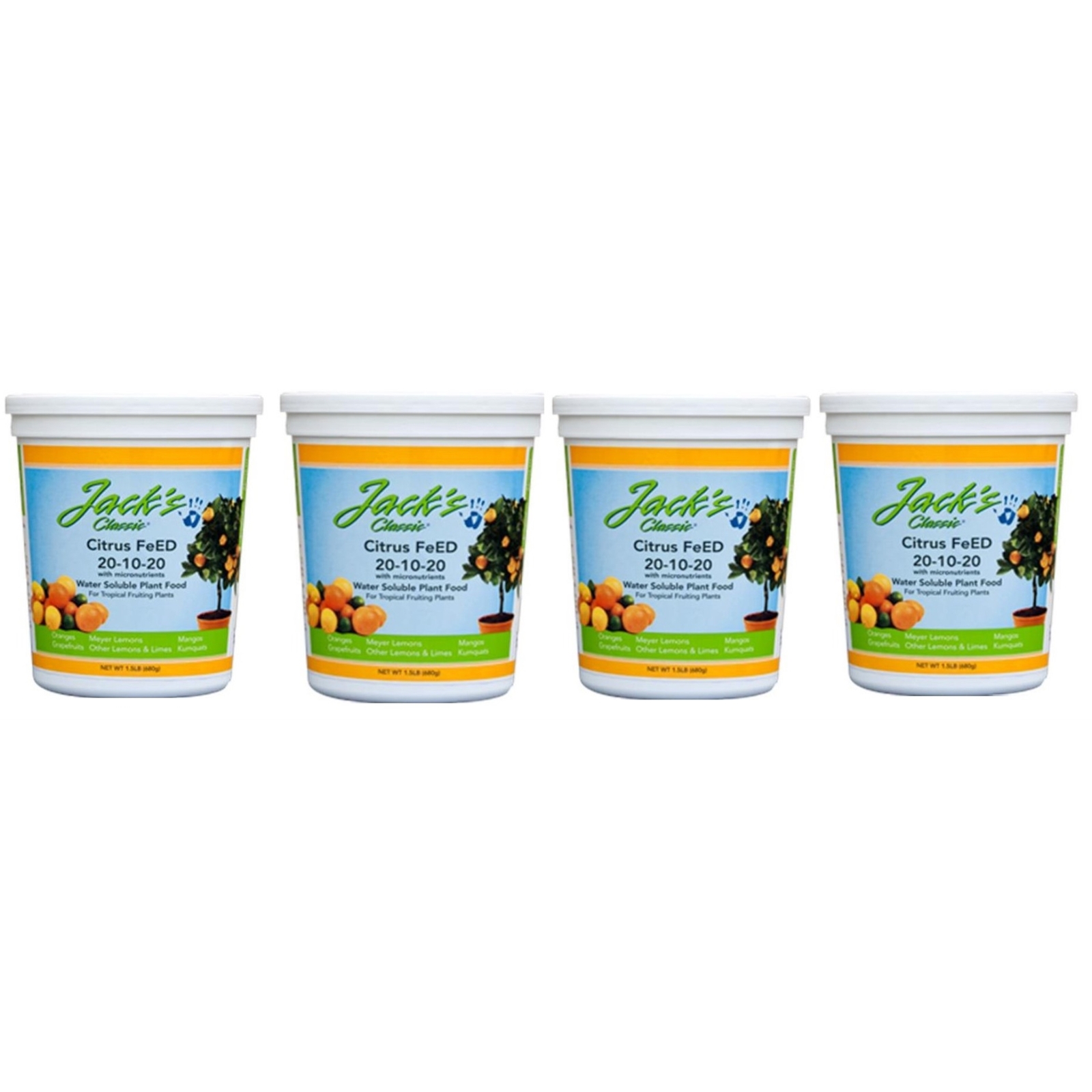 JR Peters (#52524) Jacks Classic No.1.5 20-10-20 Citrus Food Fertilizer ...