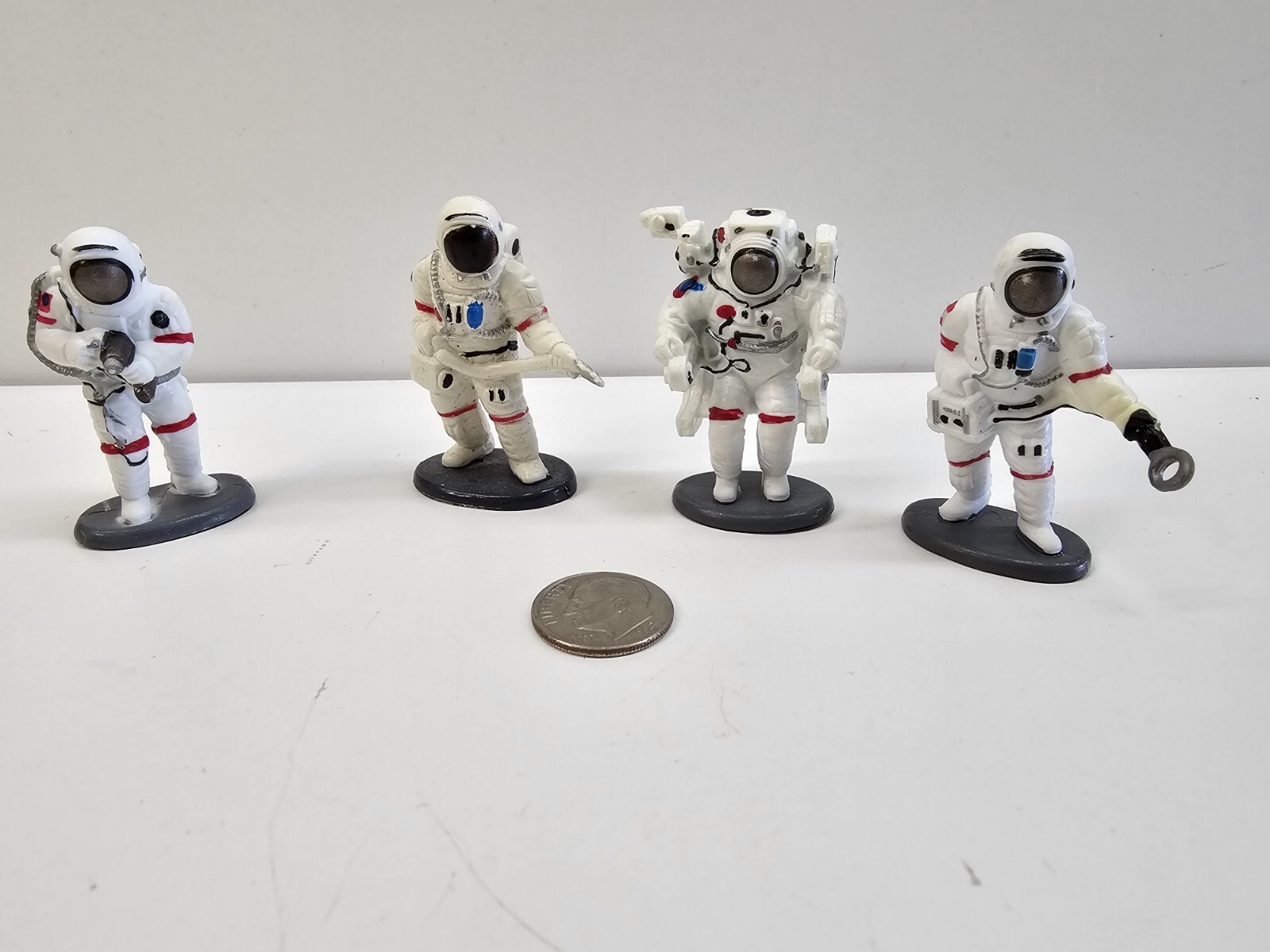 4 Vintage Miniture NASA Toy Astronauts Figures 1 1/2 Inches Tall | eBay