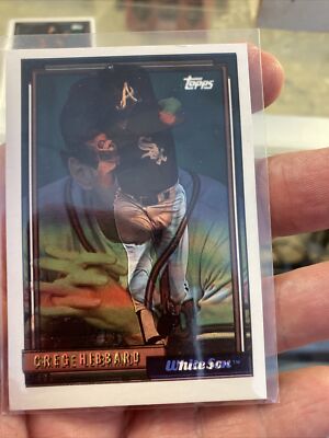 Rare Double Exposure Error 1992 TOPPS #152 CHARLIE LEIBRANDT Greg ...