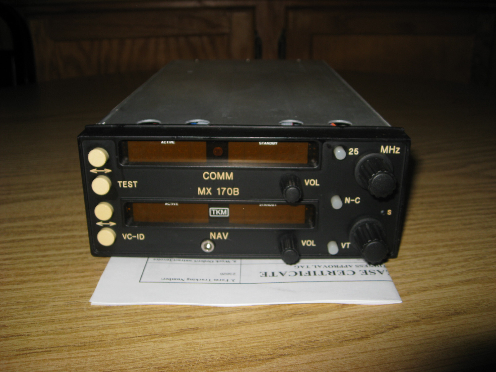 TKM MX170B Nav Com with FAA 8130-3 Working Condition Used Radio VHF MX ...