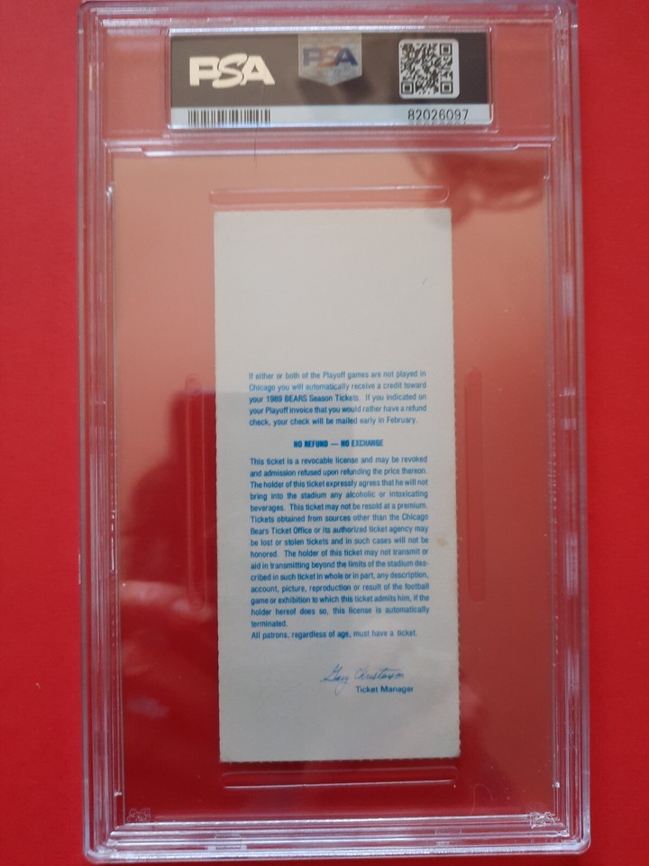 1988 NFC Championship Ticket PSA EX 5 | eBay