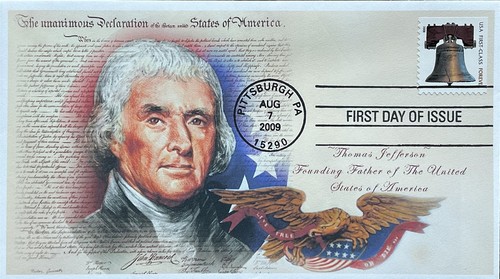 Chris Calle 4125F Liberty Bell Forever Stamp Founding Fathers Thomas ...