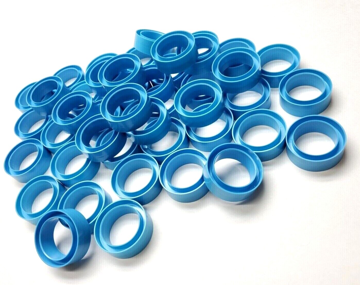10 Empty 1/2" Wide Plastic Tape Cores Rolls Craft Art Projects Wheels ...