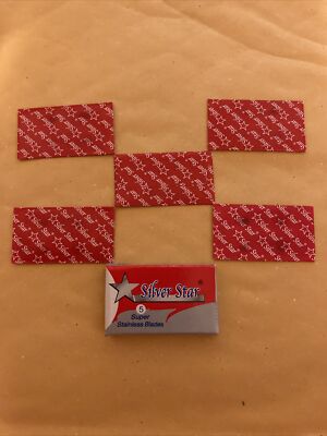5 Double Edge Razor Blades, Silver Star Super Stainless | eBay