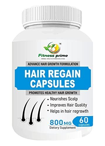 Fitness Prime Regain Herbal Supplement For Hair Loss - 60 Veg Capsules ...