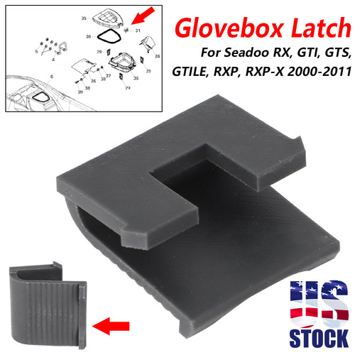 US Glove Box Glovebox Latch For Seadoo RX, GTS GTILE RXP RXP-X 2000-11 ...