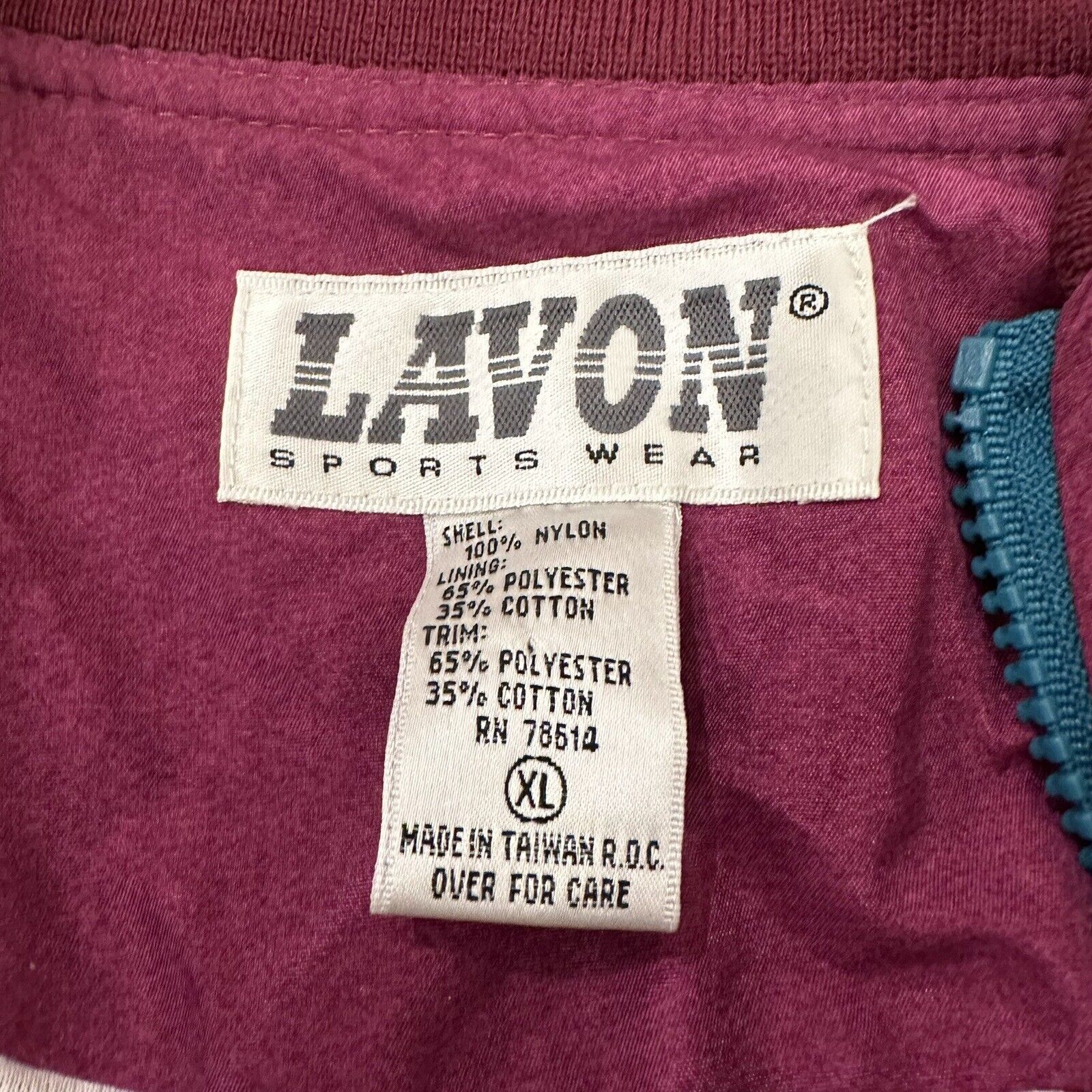 Vintage Lavon Jacket Men's XL Windbreaker Colorblock 90s 80s | eBay