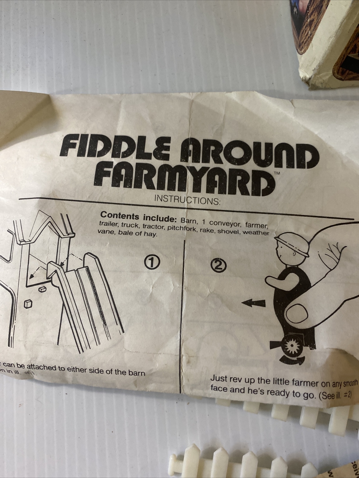 VINTAGE RARE FIDDLE AROUND FARMYARD IN ORIGINAL BOX 1981 & HAPPY VALLEY ...
