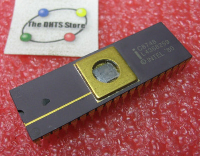 C8748 Intel Microcontroller IC 40 Pin Ceramic w UV Window 8748 - Used ...