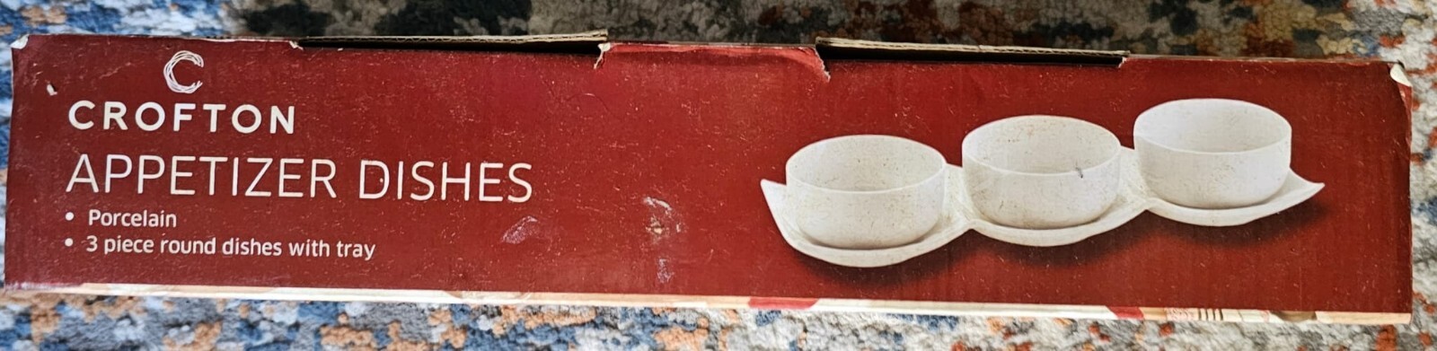 Crofton Appetizer Dishes Square Plates Set 4pc Porcelain for sale ...