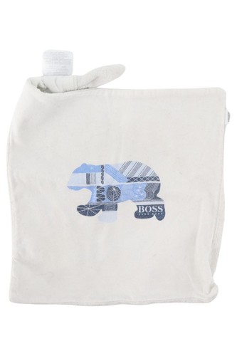 BOSS HUGO BOSS Peluche Bébé Ours Blanc Bleu Doudou Rayé Très Bon État ...