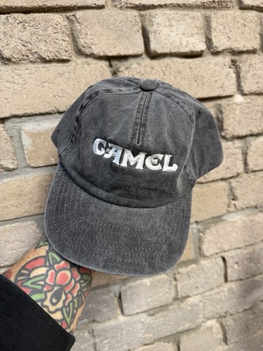 Camel Cigarette Vintage Distressed Style Baseball Cap Black Tobacco Dad ...