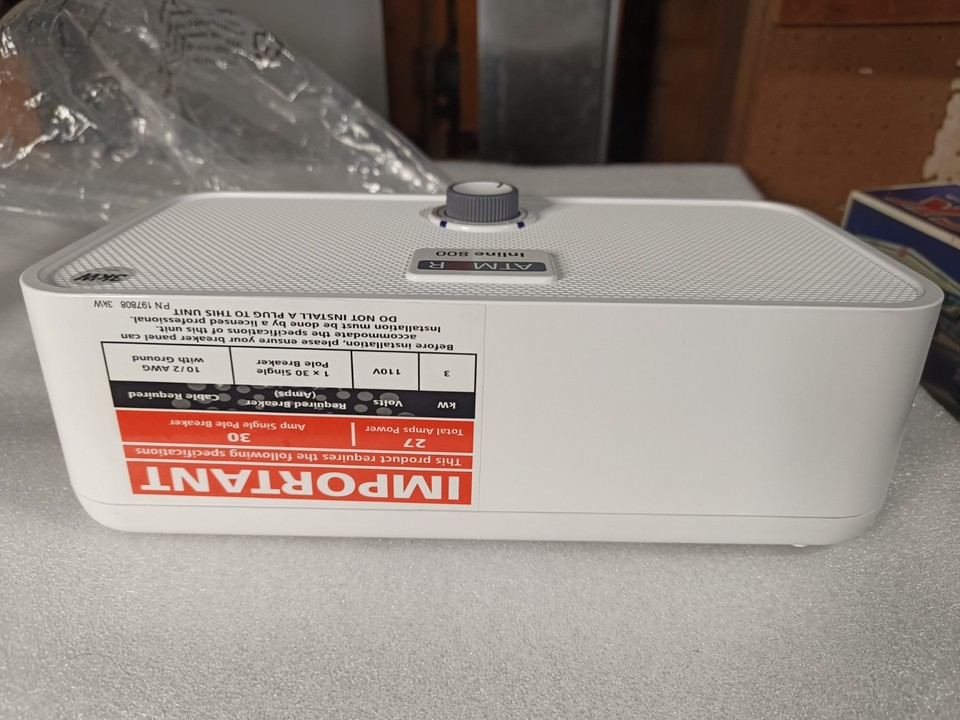 New Atmor AT-800-35 3.5kW 120V 0.5GPM Single Sink Tankless Electric ...