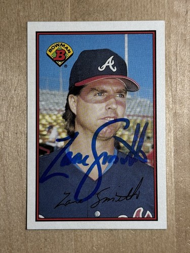 🔥1989 Atlanta Braves Zane Smith Bowman ON CARD AUTOGRAPH TTM #262 SP🔥 ...