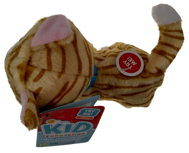 Tiger Kitty Cat Kid Connection Striped Plush Mini Walking Pet Kitten ...