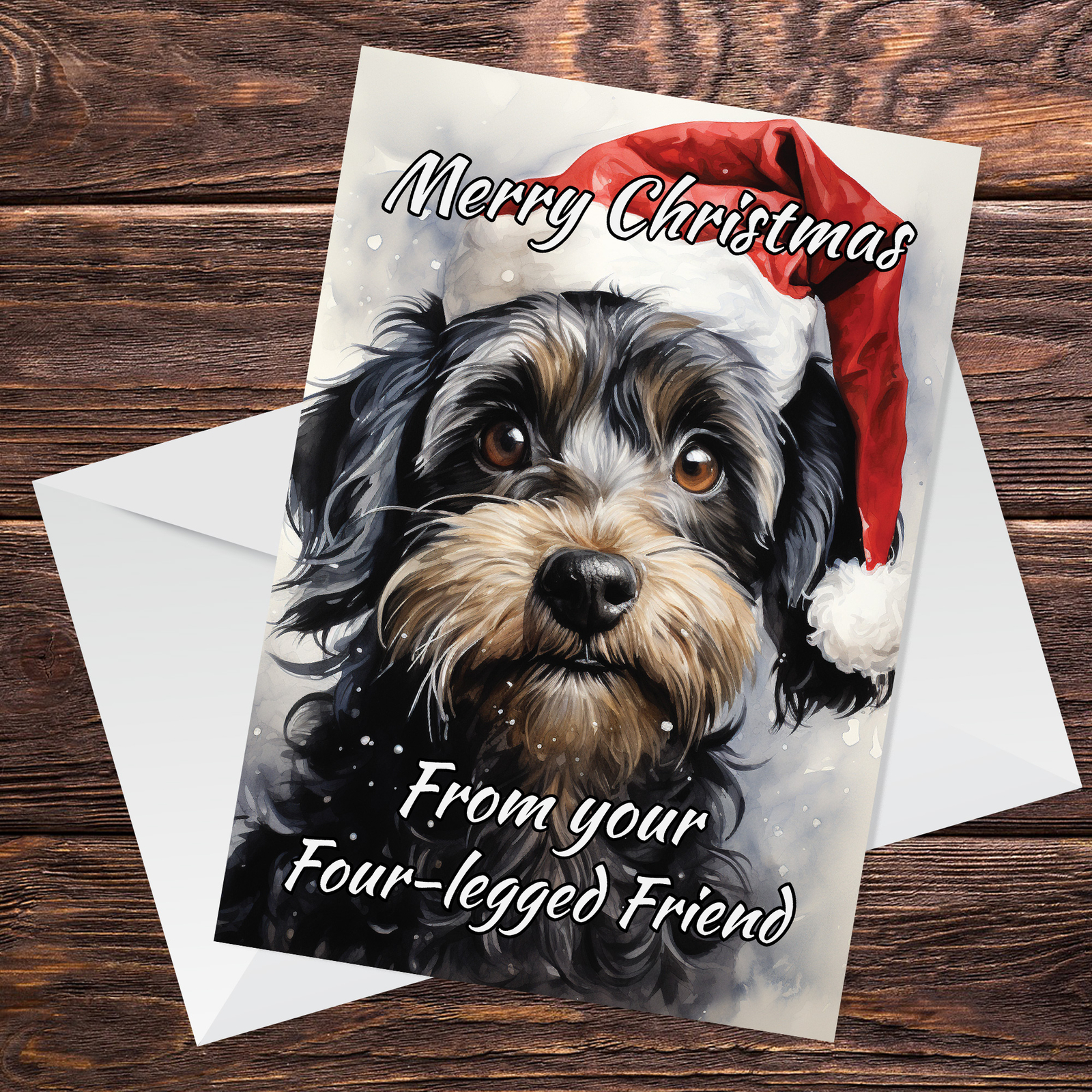 Cockapoo Dog Christmas Card Funny Dog Greetings Card From Cockapoo Mum ...