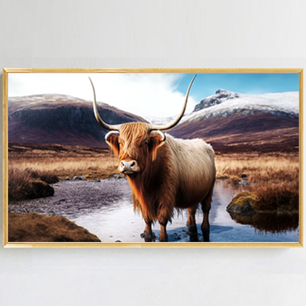 5D DIY Full Round Drill Diamond Painting Yak Kit Home Decoration Art ...