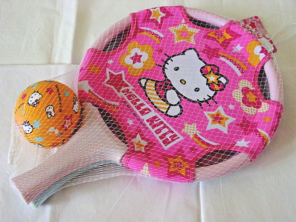 Sanrio Star Hello Kitty Splash Paddle Set Soft Ball 3PC | eBay
