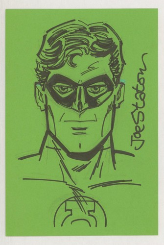 Joe Staton Signed Original DC Comics JLA Art Sketch ~ Hal Jordan Green ...