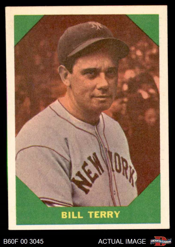 1960 Fleer #52 Bill Terry Giants HOF 5 - EX | eBay