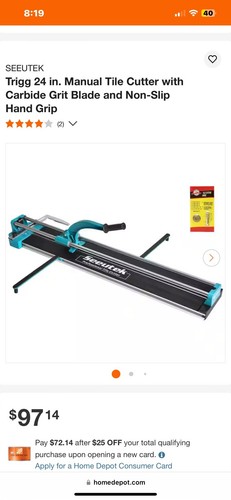 SEEUTEK Tile Cutters 24" Hand Tool Tile Cutter with Carbide Grit Blade ...