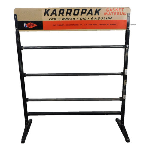 1950's Auto STORE Metal Sign Karropak Fel Pro Gasket Material Roller ...