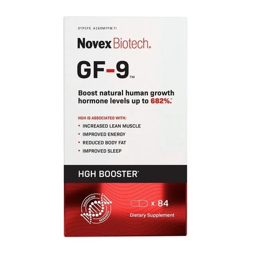 Sealed Novex Biotech GF-9 GH Boosting Supplement 84 Count - EXP 09/2026 ...