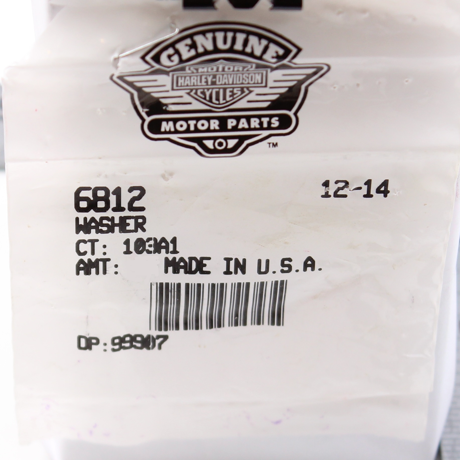 Harley-Davidson Washer -Part Number- 6812 | eBay