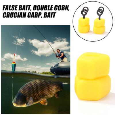 Artificial Dual Corn Shape Carp Fishing Lures Plastic Bait Tackles ...